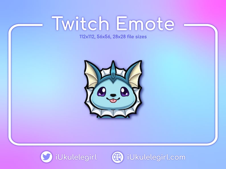 Vaporeon Blep Emote [twitch/discord] - Etsy