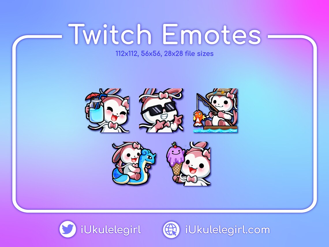 Sylveon Pokemon Emotes [twitch/discord] - Etsy