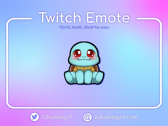 Squirtle Sit Emote twitch/discord - Etsy