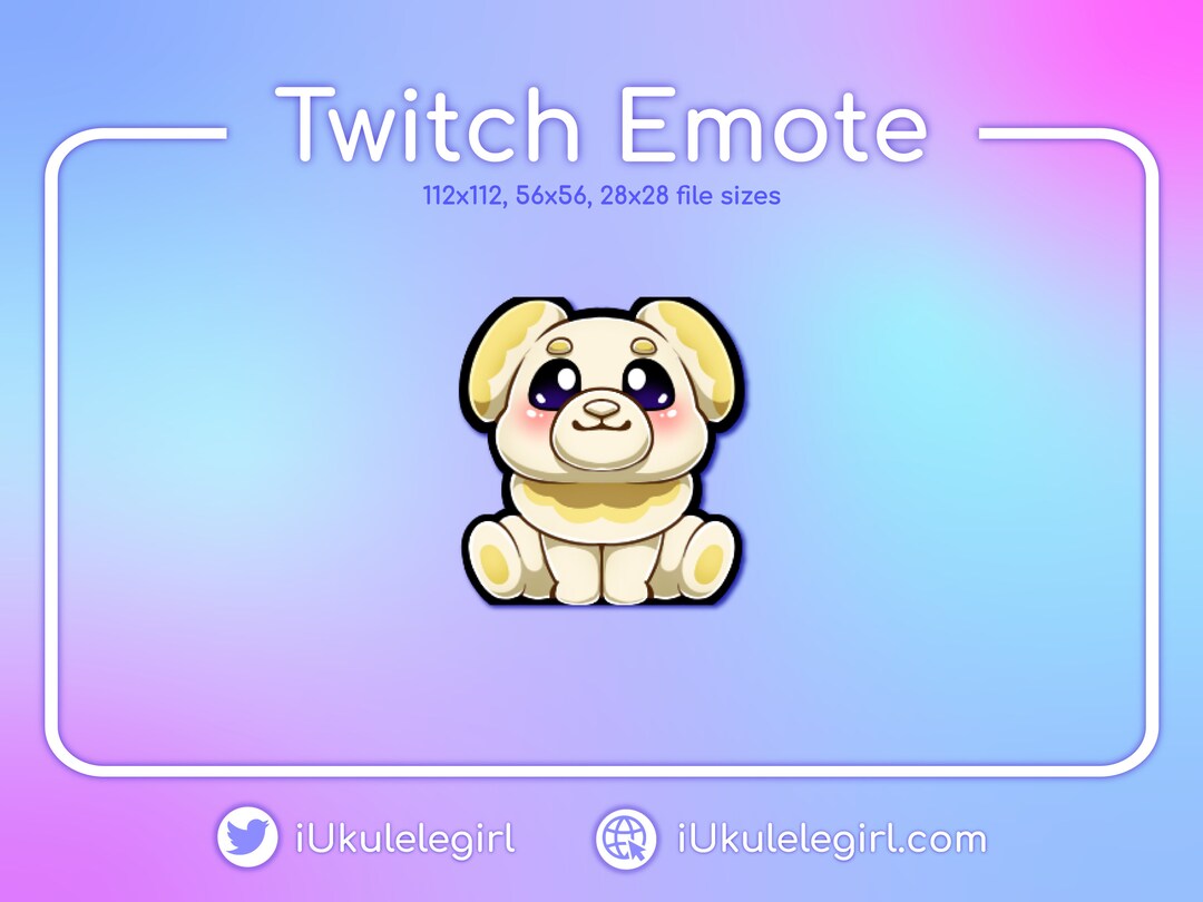 Fidough Sit Emote [twitch/discord] - Etsy