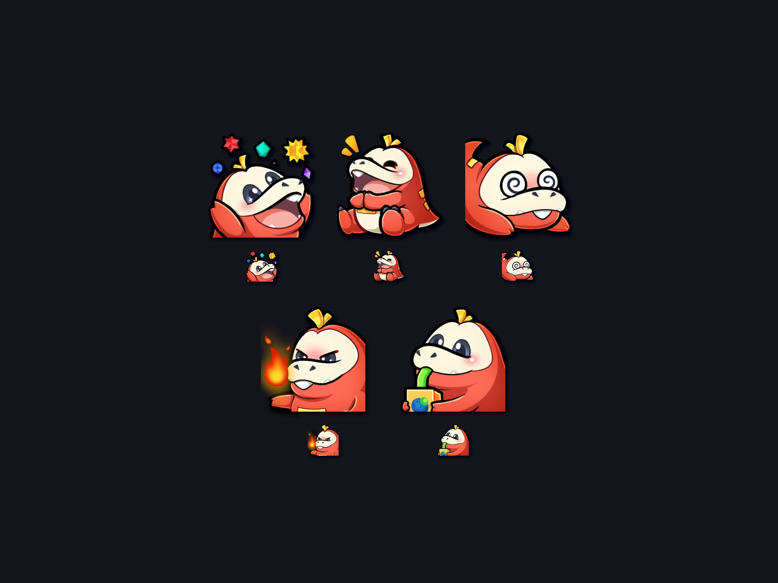 Fuecoco Pokemon Emotes [twitch/discord] - Etsy
