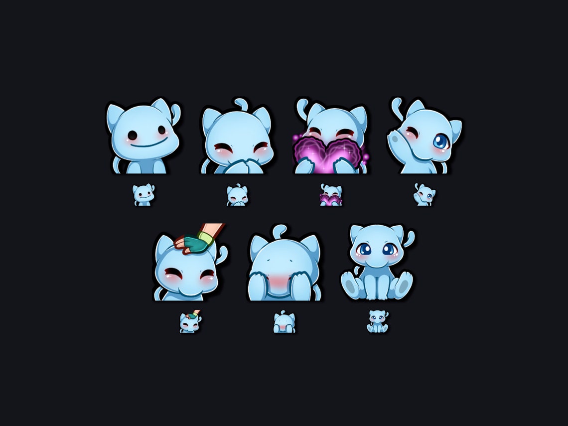 Shiny Mew Emotes twitch/discord - Etsy