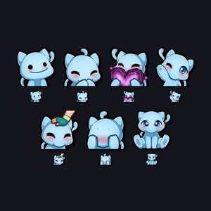 Shiny Mew Emotes [twitch/discord] - Etsy