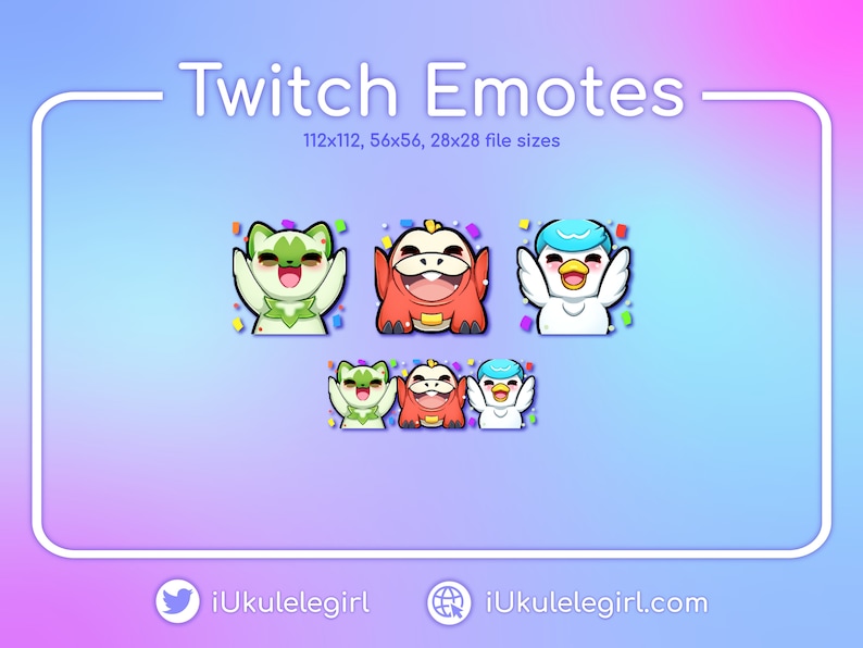 Pokemon Scarlet/violet Cheer Emotes [twitch/discord] - Etsy