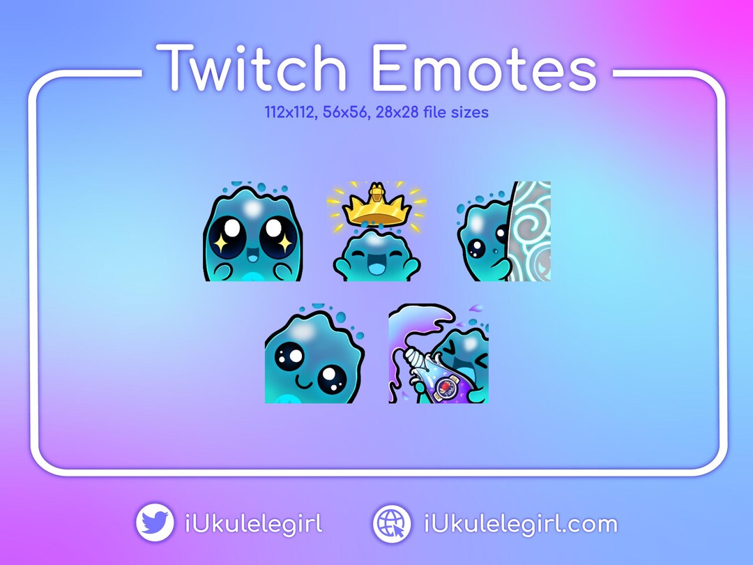 Water Sprite Emotes twitch/discord - Etsy UK