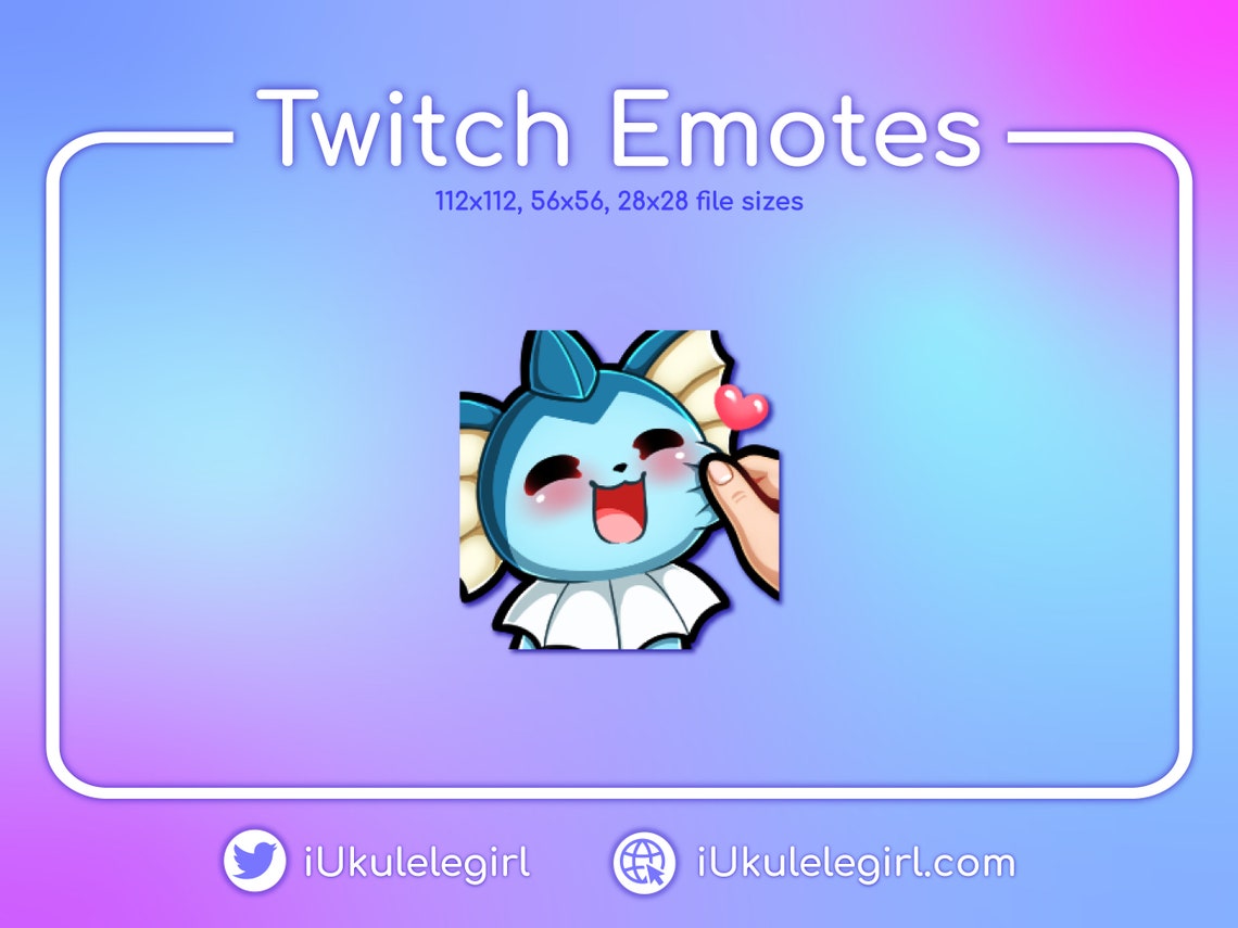 Vaporeon Pinch Emote [twitch/discord] - Etsy