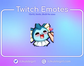 Vaporeon Lick / Mlem Pokemon Emote [twitch | Youtube | KICK | Discord ...