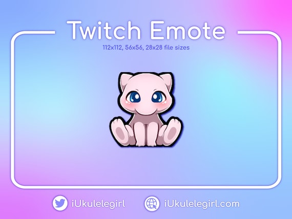 Mew Sit Emote twitch/discord - Etsy Australia