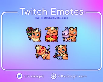 Flareon Emote Bundle / Cute Pokemon Emotes for Twitch and Discord - Etsy