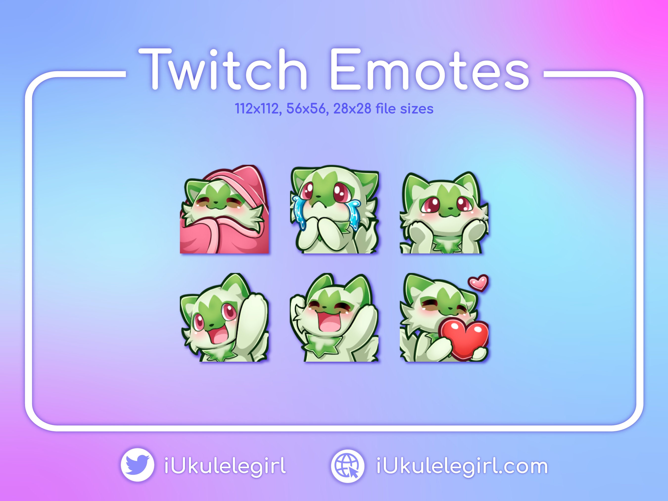 Sprigatito Pokemon Emotes [twitch/discord] - Etsy