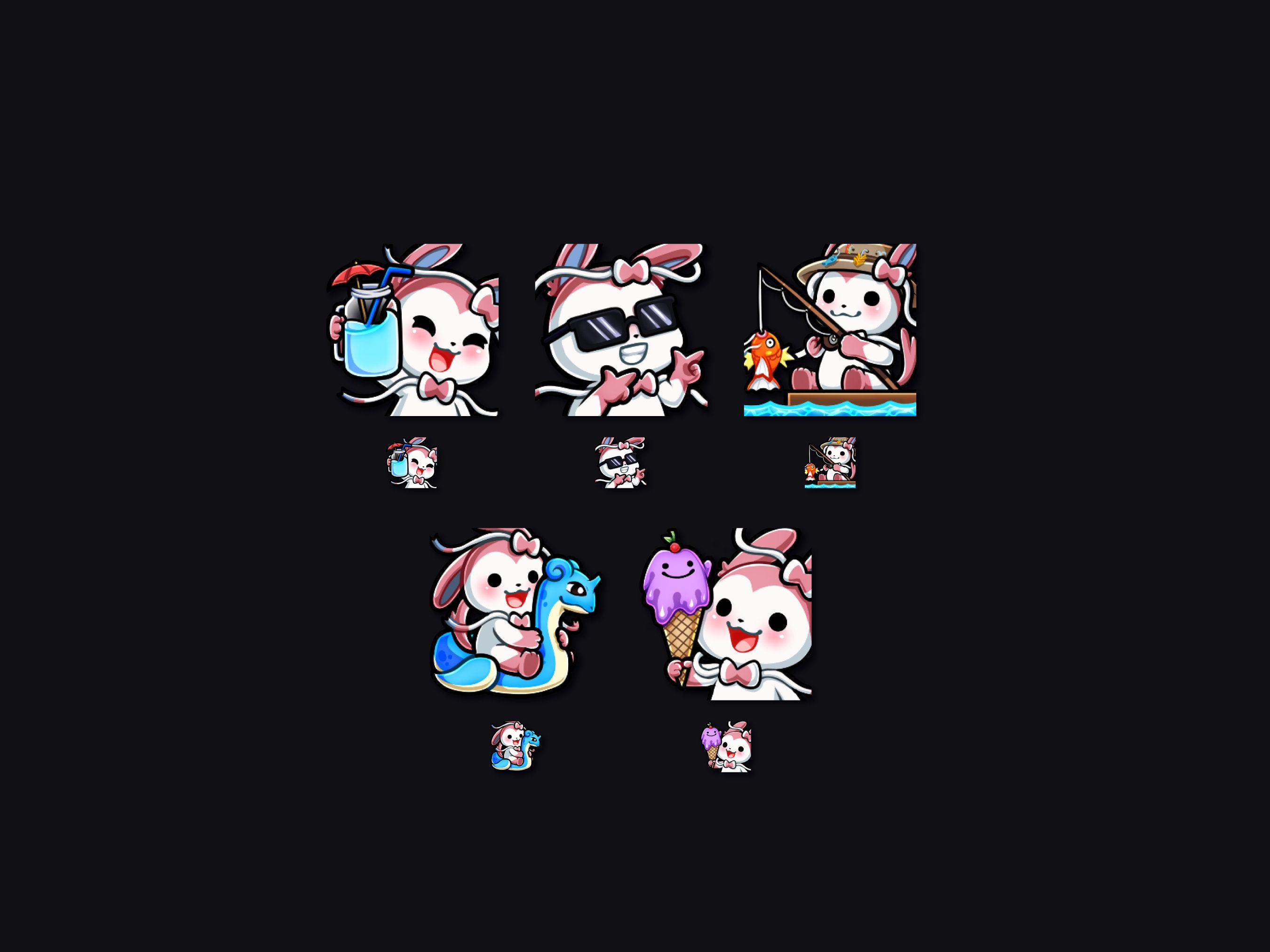 Sylveon Pokemon Emotes [twitch/discord] - Etsy