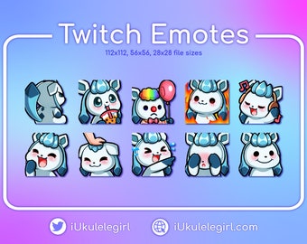 Glaceon Emote Bundle / Cute Pokemon Emotes for Twitch and Discord - Etsy