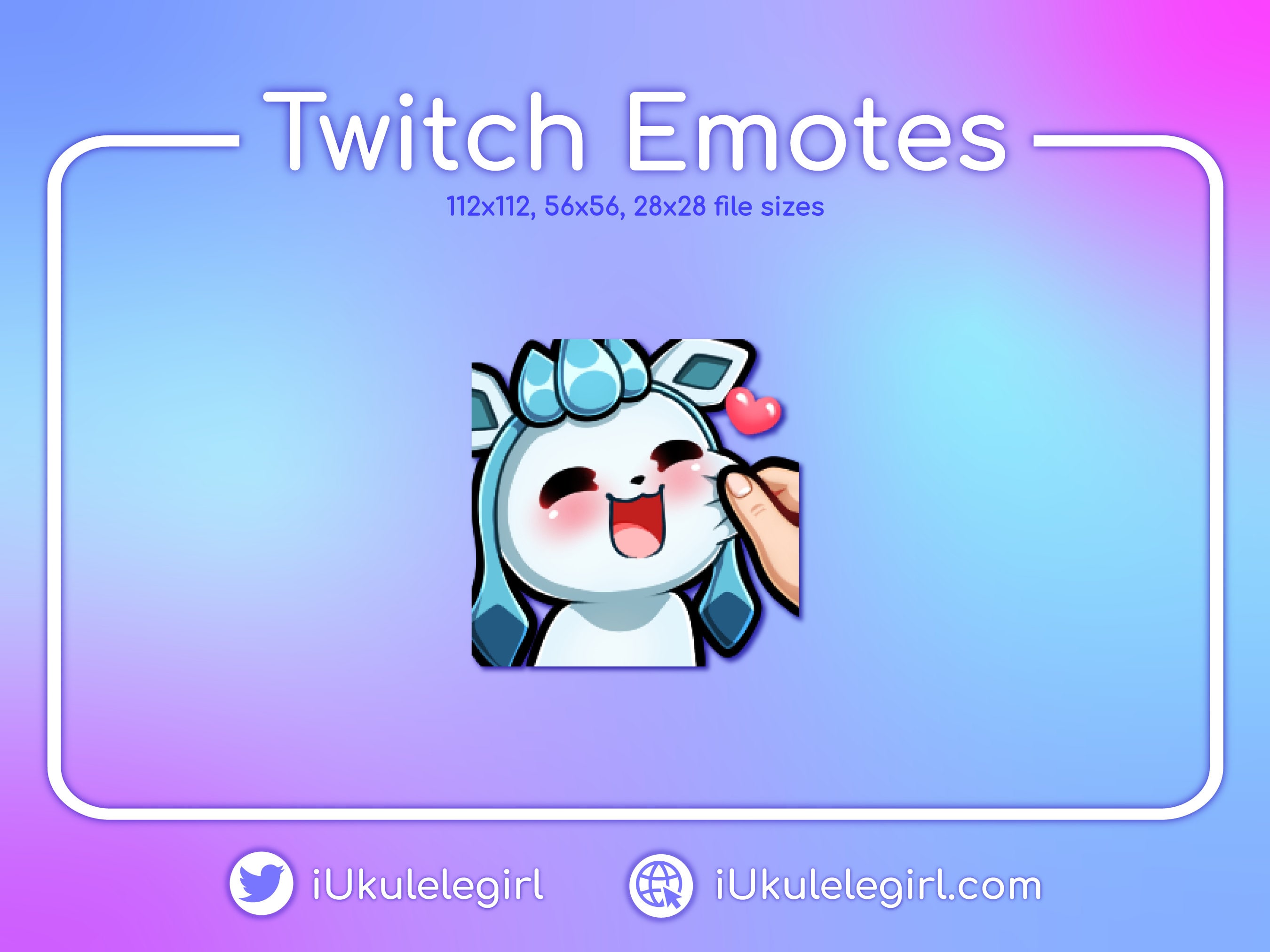 Glaceon Pinch Emote [twitch/discord] - Etsy