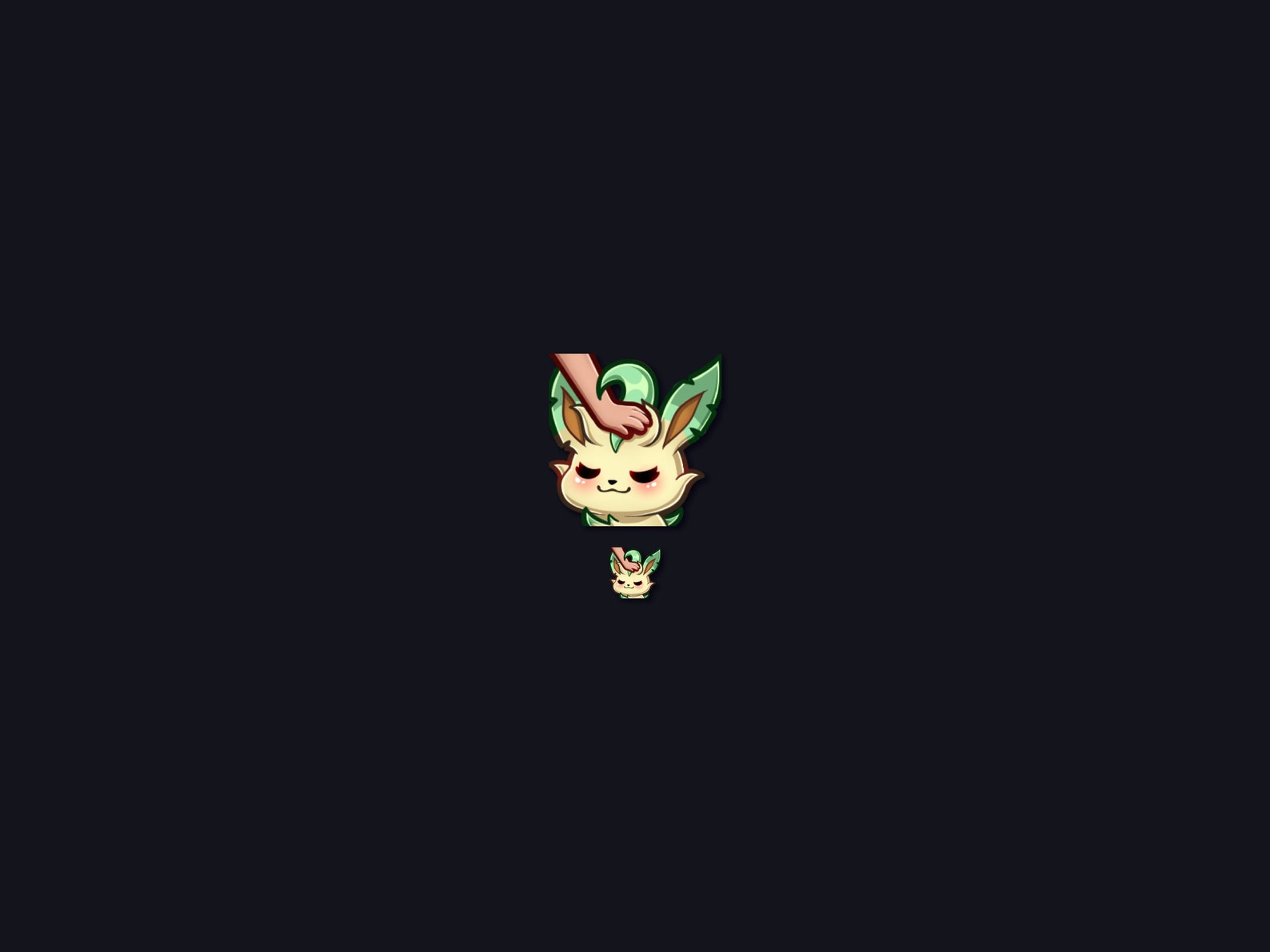 Leafeon Pet Emote twitch/discord - Etsy