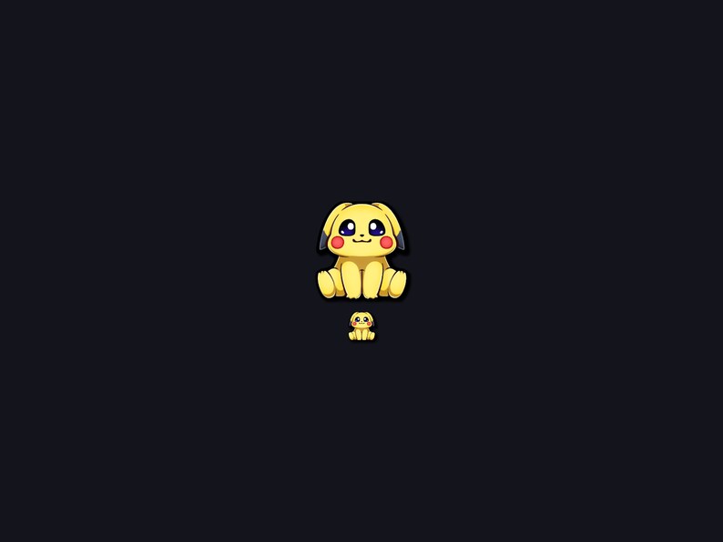 Pikachu Sit Emote [twitch/discord] - Etsy