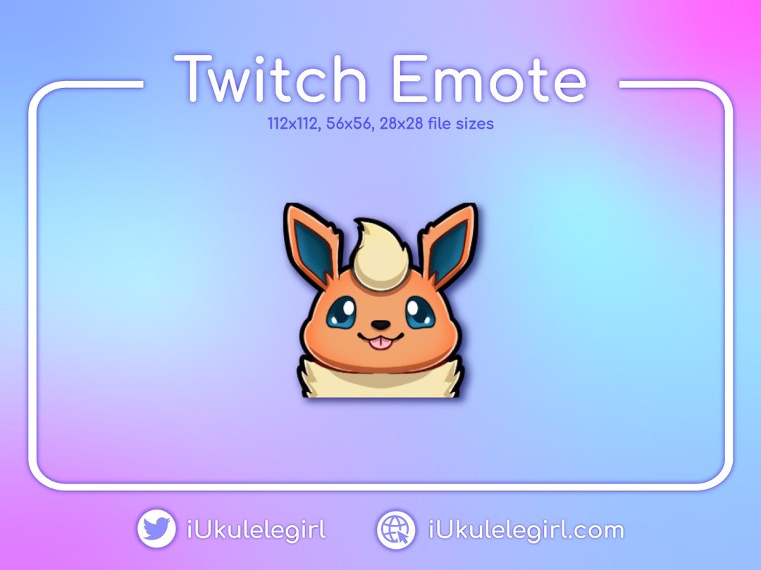 Flareon Blep Emote [twitch/discord] - Etsy
