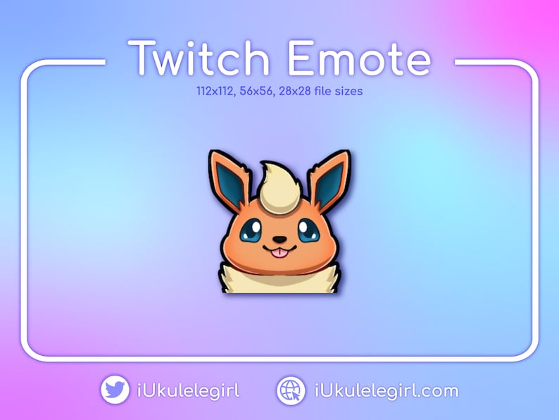 Flareon Blep Emote [twitch/discord] - Etsy