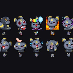 Umbreon Emotes [twitch/discord] - Etsy