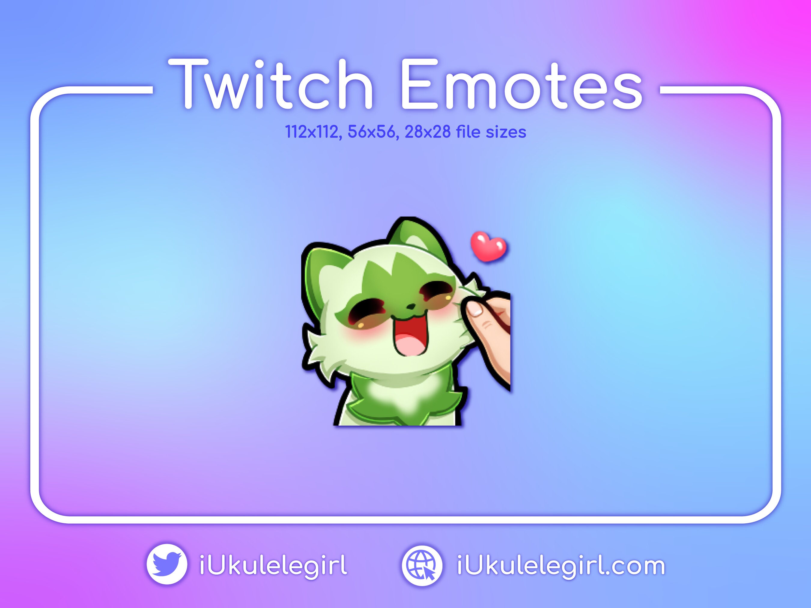 Sprigatito Pinch Emote [twitch/discord] - Etsy