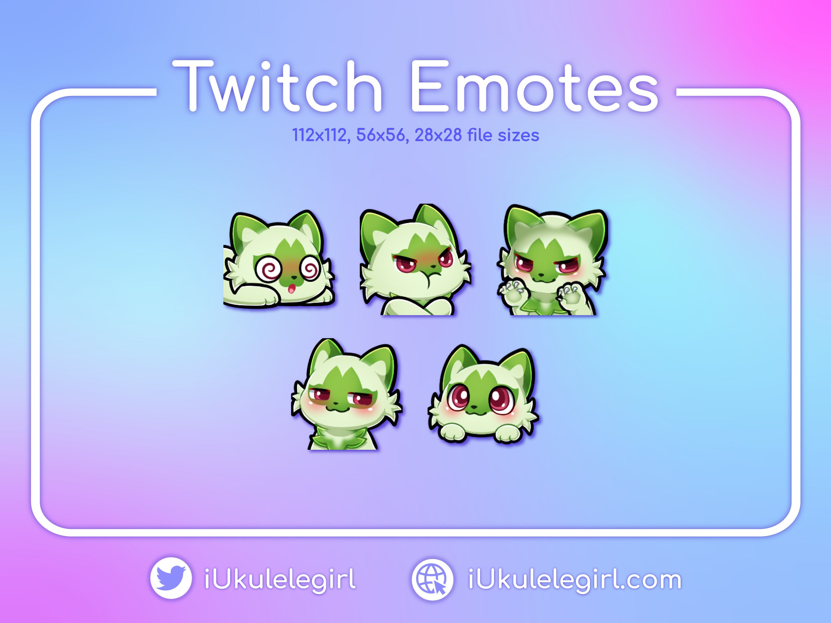 Sprigatito Pokemon Emotes [twitch/discord] - Etsy