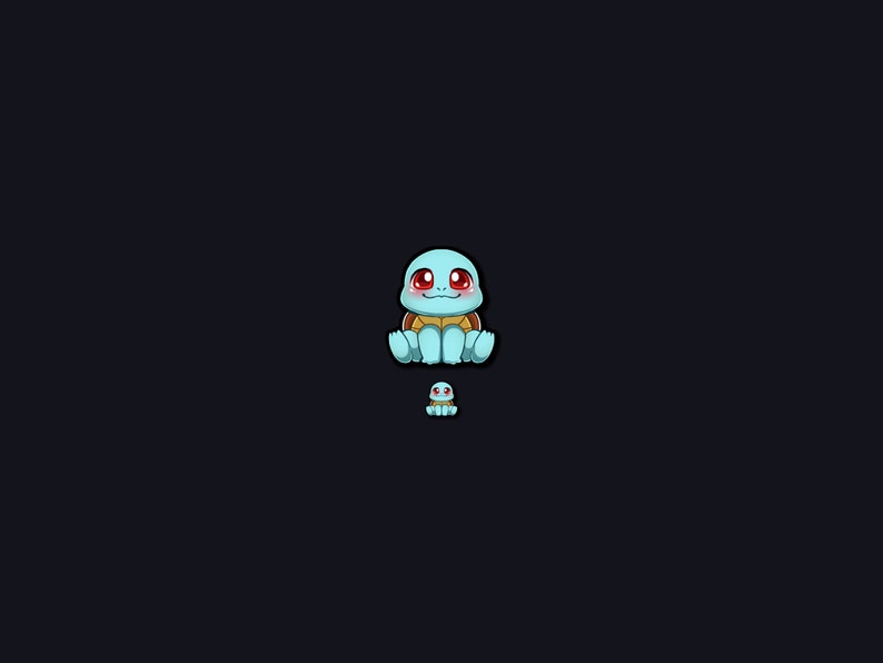 Squirtle Sit Emote [twitch/discord] - Etsy
