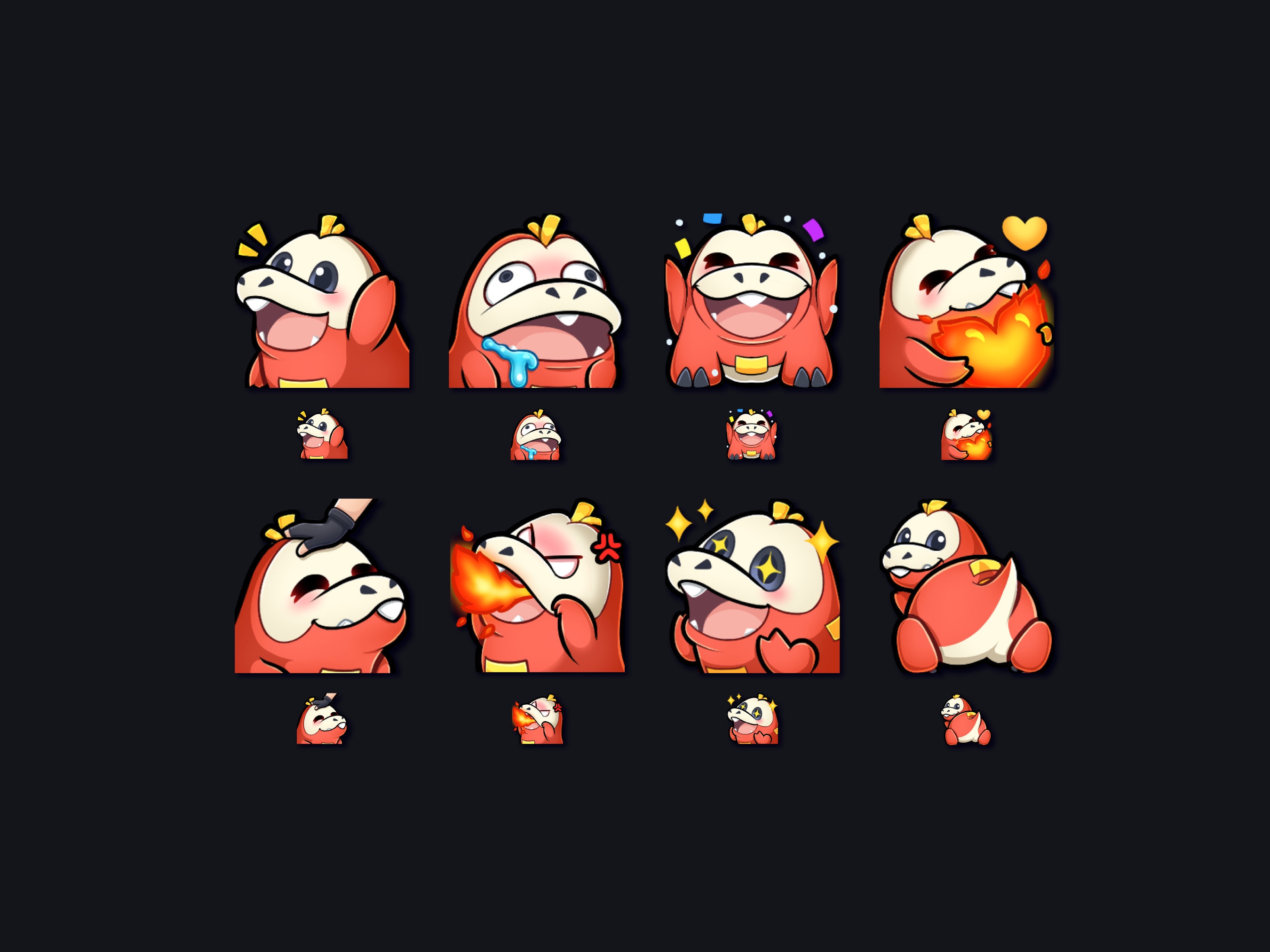 Fuecoco Pokemon Emotes [twitch/discord] - Etsy