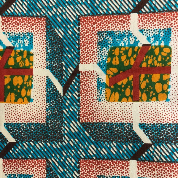 African Fabric Block - Etsy