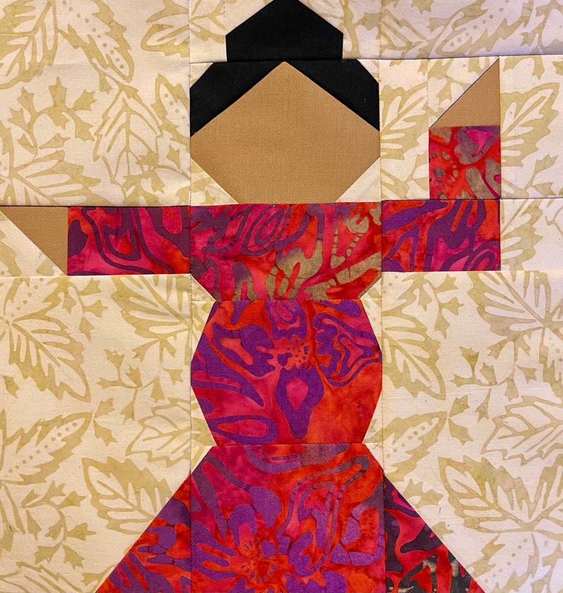 Flamenco Sister Paper Piecing Pattern - Etsy