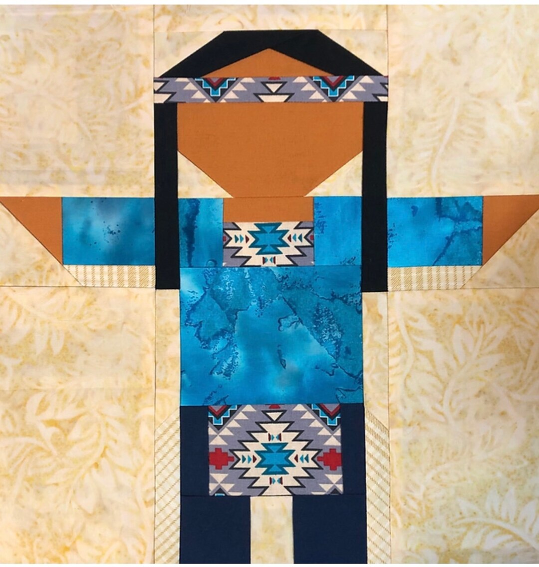 Native American Brother Paper Piecing Pattern - Etsy