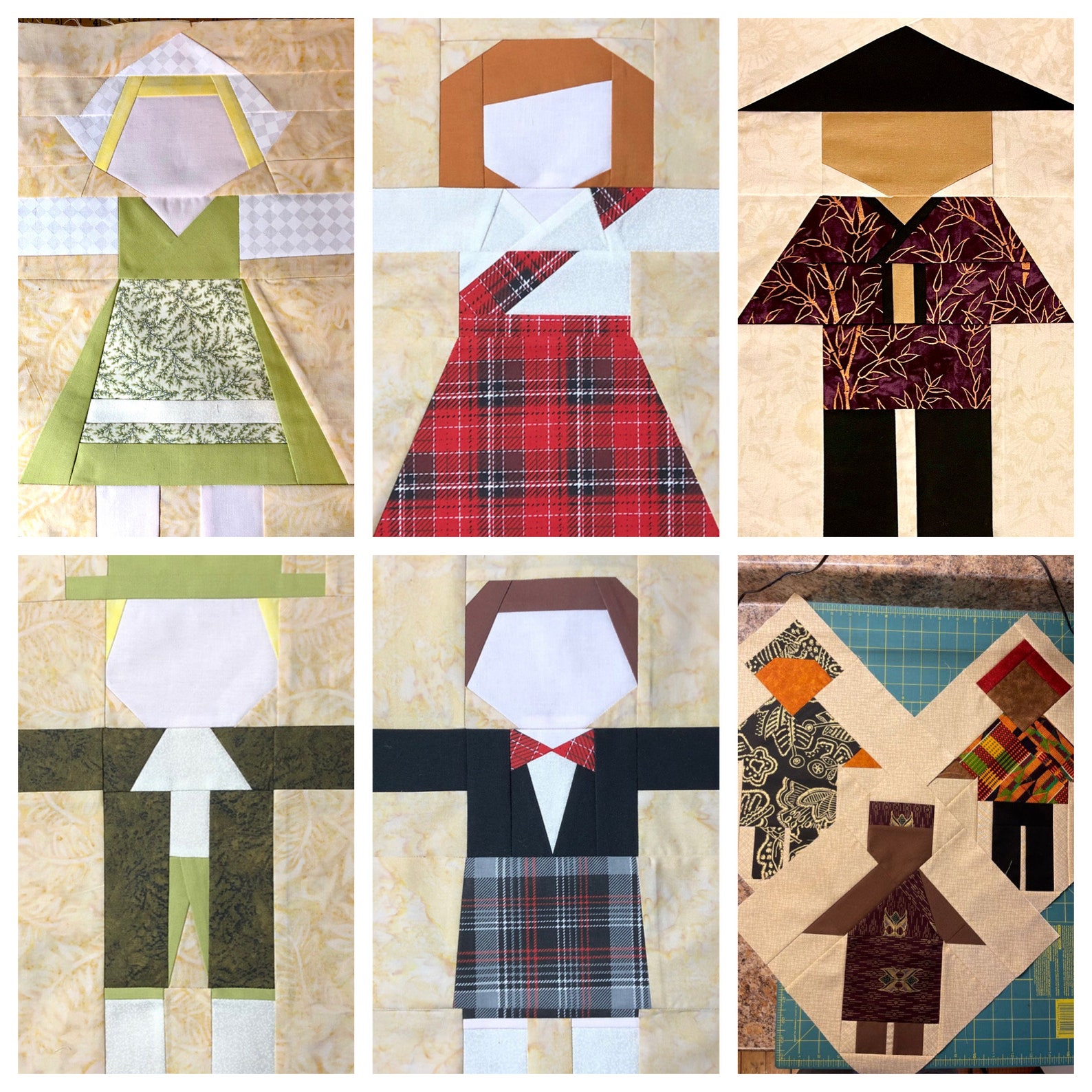 African Kings Foundation Paper Piecing Patterns With Bonus African ...