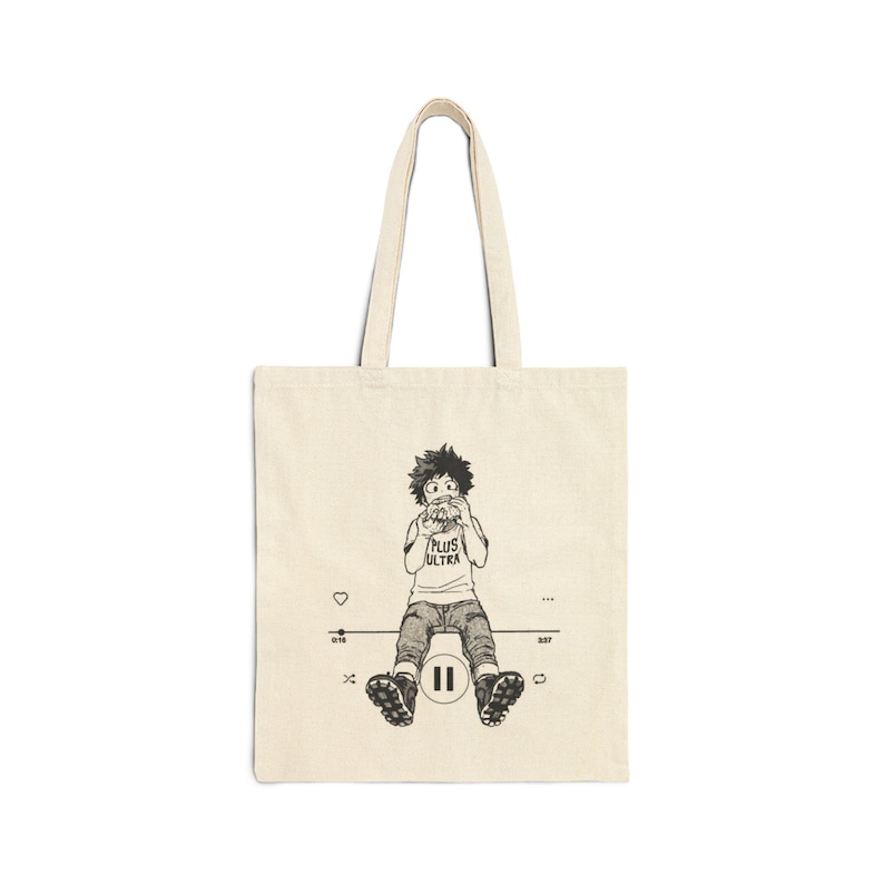 My Hero Academia Midoriya Deku Minimalist Tote Bag Plus Ultra Japanese ...