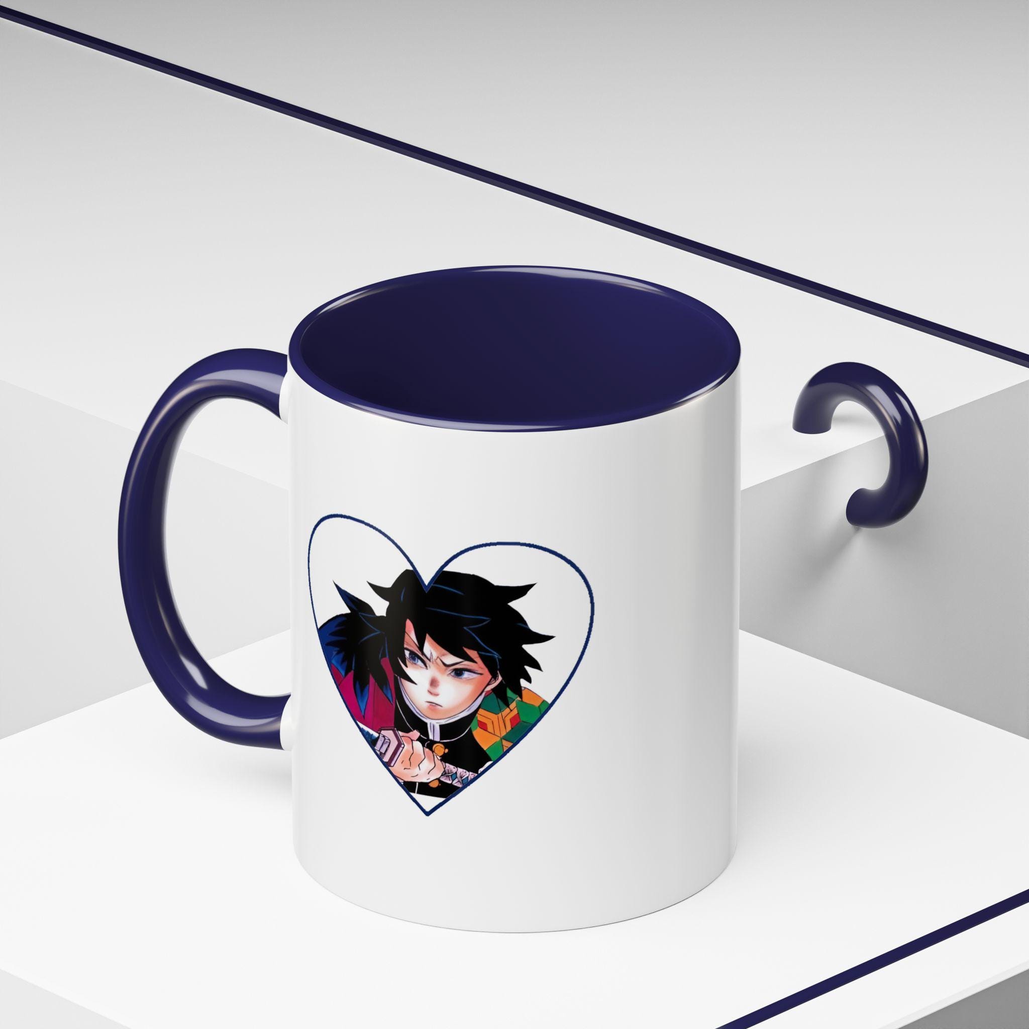 Giyu Tomioka Demon Slayer Heart Mug Unique Anime Gift High-quality ...