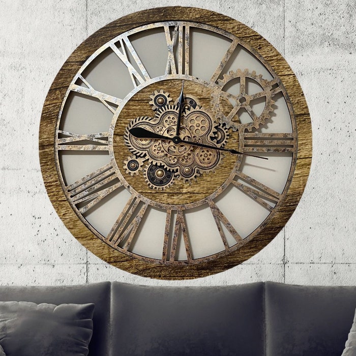Exposed Gear Clock - Etsy