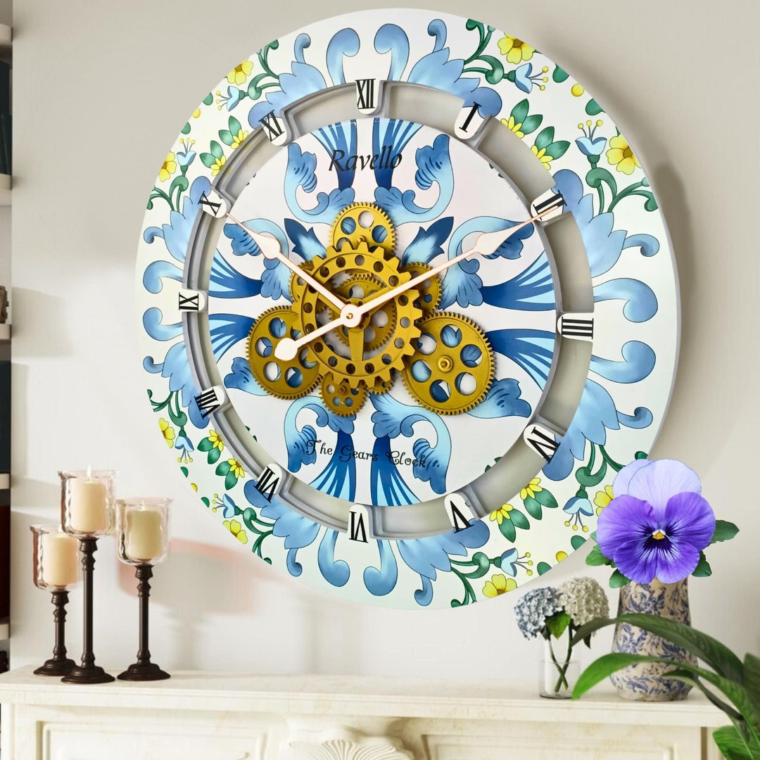 Italy Line Wall Clock 24 Inch RAVELLO - Etsy