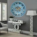 Belgium Line Wall Clock 26 Inches With Real Moving Gears (glass Cover ...
