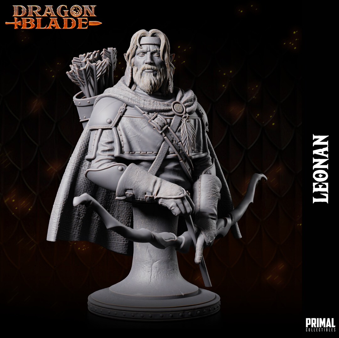 Half Elf Leonan Bust | Primal Collectibles | Compatible With D&d/aos ...