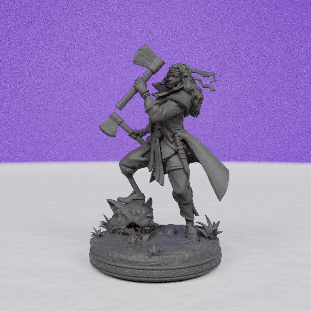 Female Hunter Serenya | Primal Collectibles | RPG Boardgames | Fantasy ...