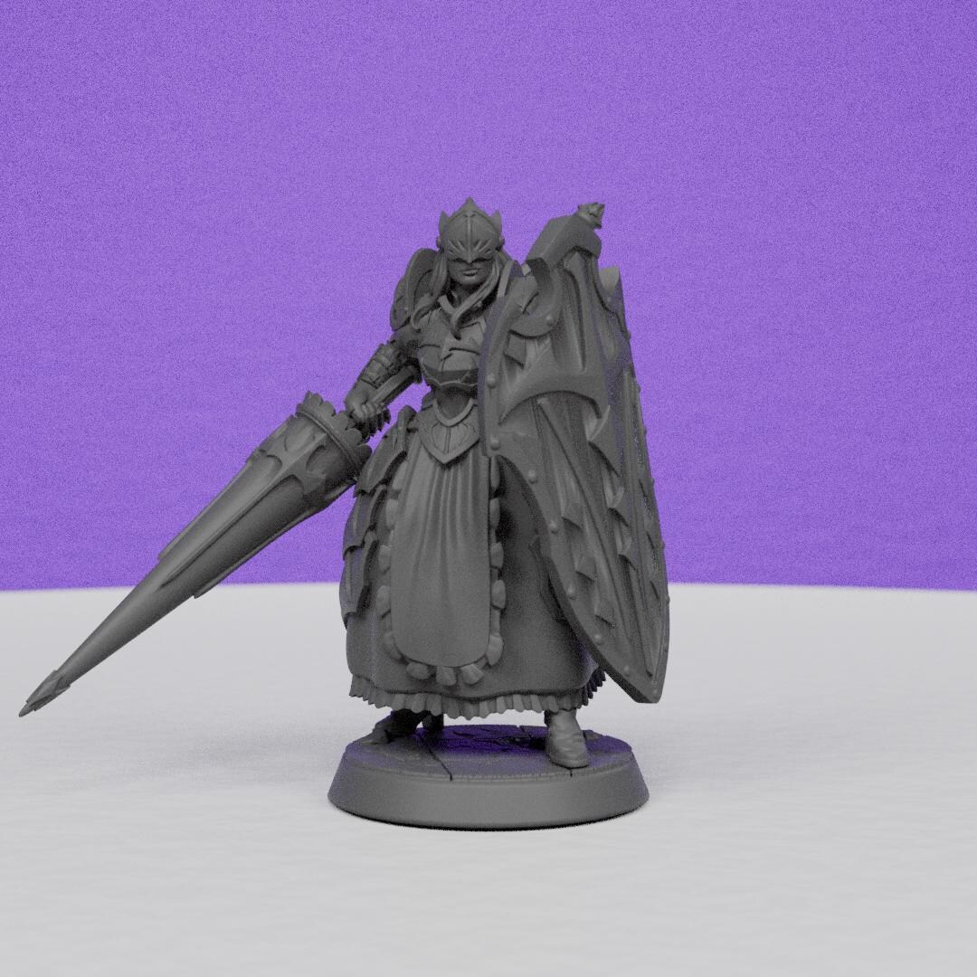 Maid Knight | Miniatures Blueprint | RPG Boardgames | Fantasy - Etsy