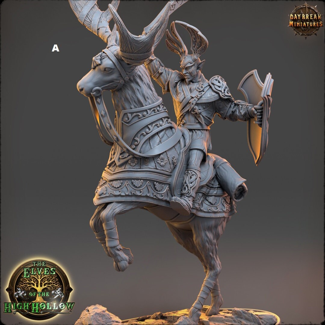 Wood Elf Mounted Warrior | Daybreak Miniatures | Wargames | Fantasy ...