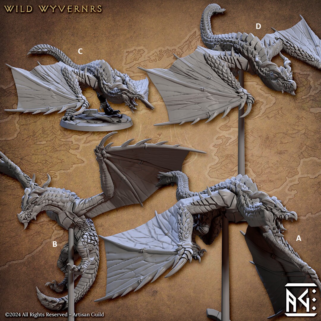 Wild Wyvern | Artisan Guild Miniatures | RPG Boardgames | Fantasy ...