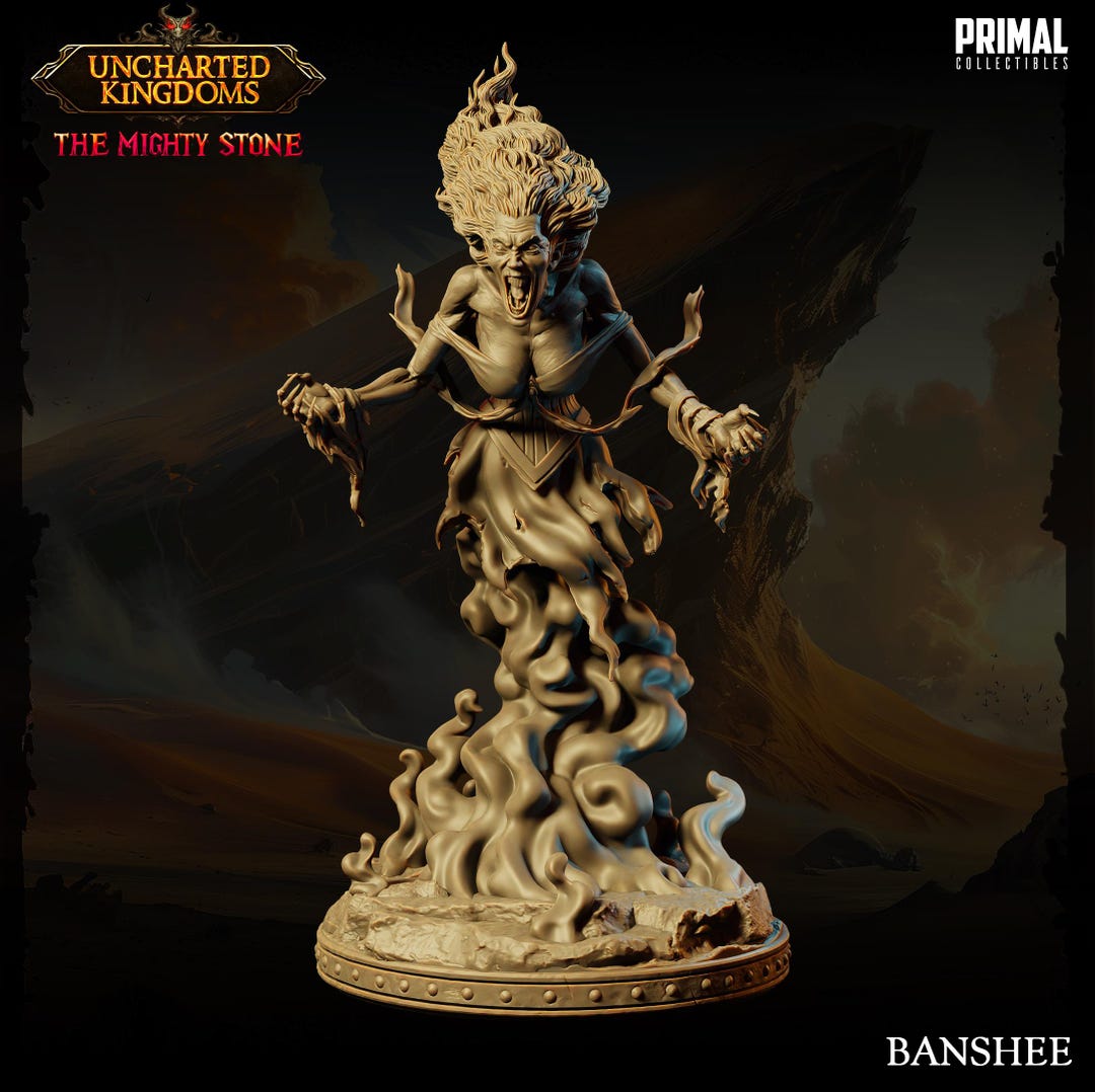 Female Howling Banshee | Primal Collectibles | Compatible With D&d/aos ...