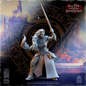 Elf Wizard Female With Sword | the Beholder Miniatures | RPG Boardgames ...