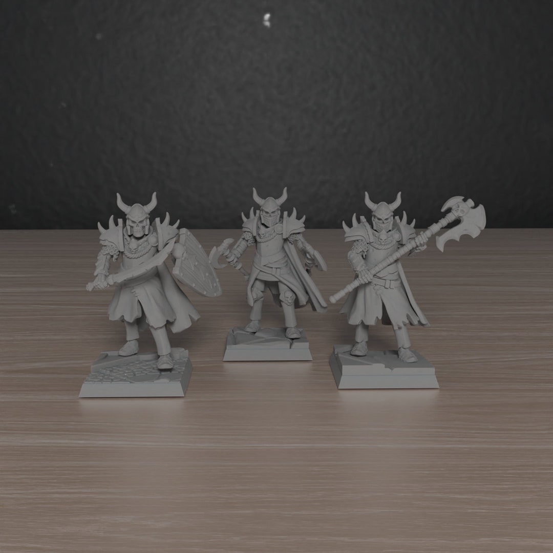 Undead Skeleton Knight Galaad Miniatures Compatible With D&d/aos ...
