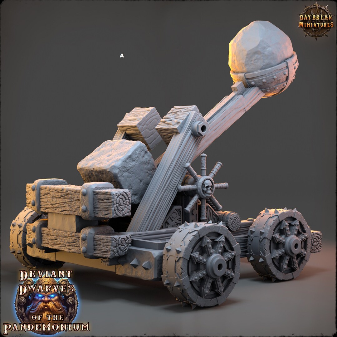 Deviant Dwarf Catapult | Daybreak Miniatures | Wargames | Fantasy ...