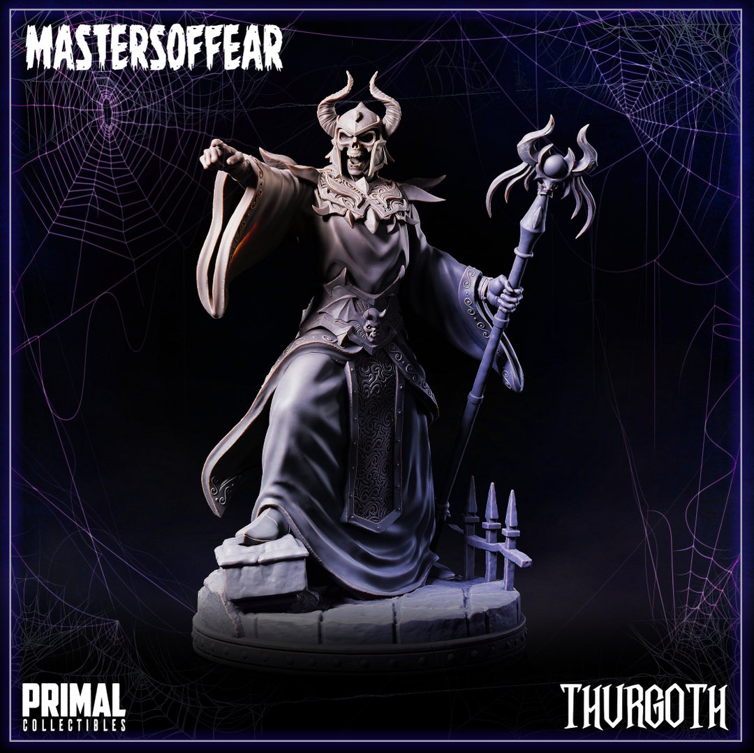 Skeleton Mage Thurgoth Primal Collectibles Compatible With D&d/aos ...