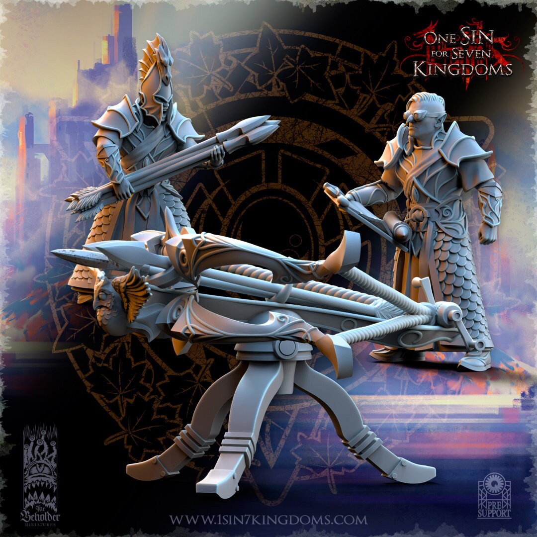 Silvermoor Elf Ballista | the Beholder Miniatures | RPG Boardgames ...