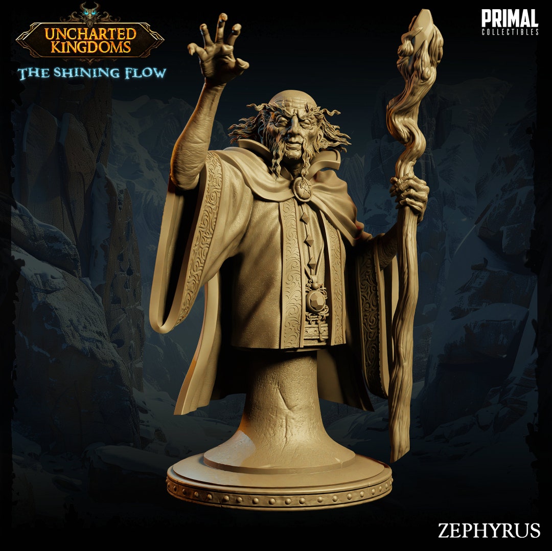 Dark Mage Zephyrus Bust | Primal Collectibles | RPG Boardgames ...