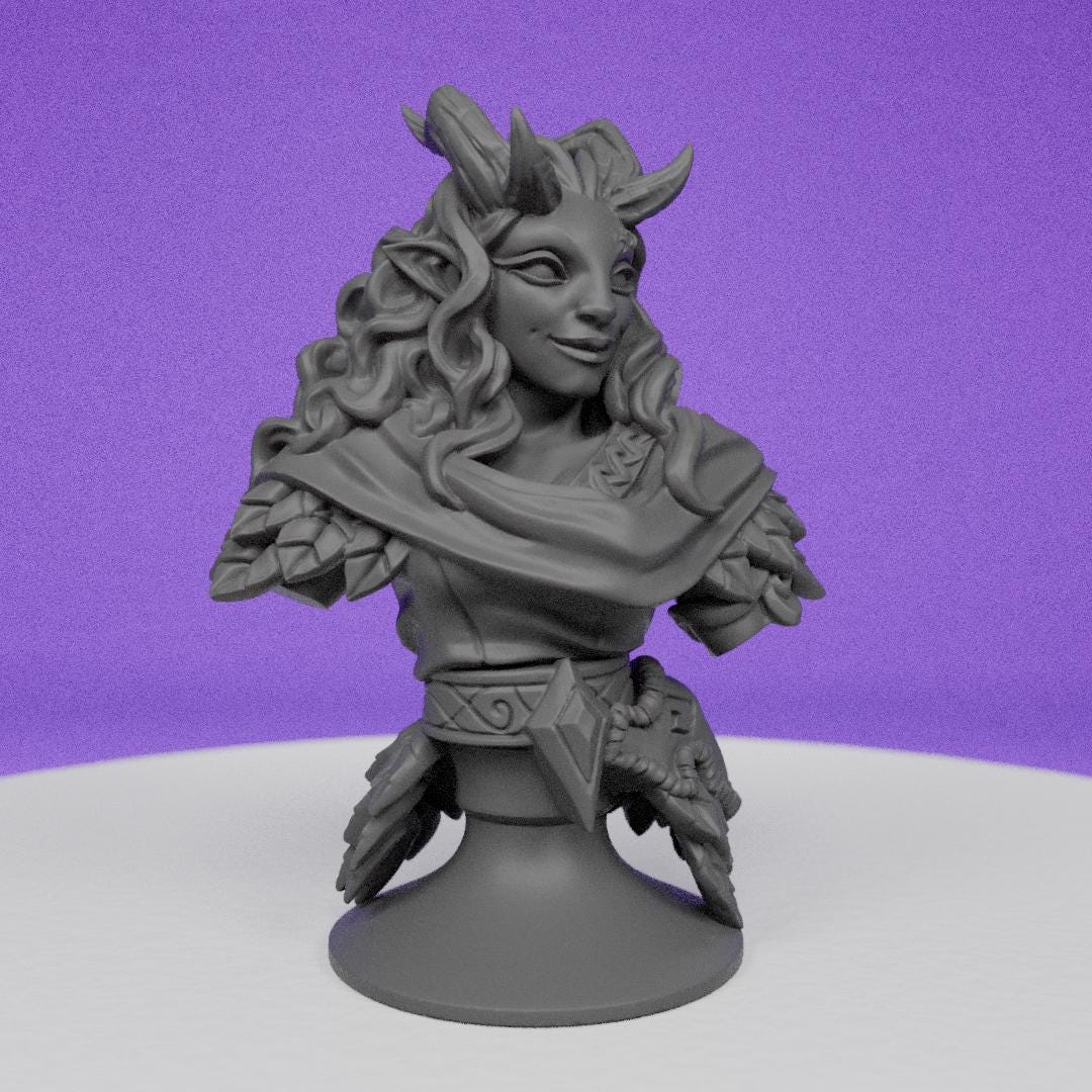 Female Anima Hervera Lurikeen Bust | Artisan Guild | RPG Boardgames ...