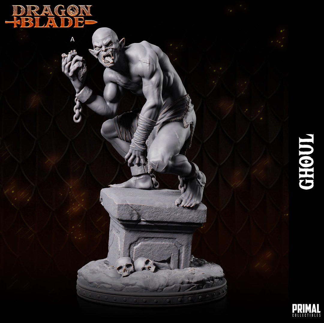 Ghoul Miniature | Primal Collectibles | Compatible With D&d/aos ...