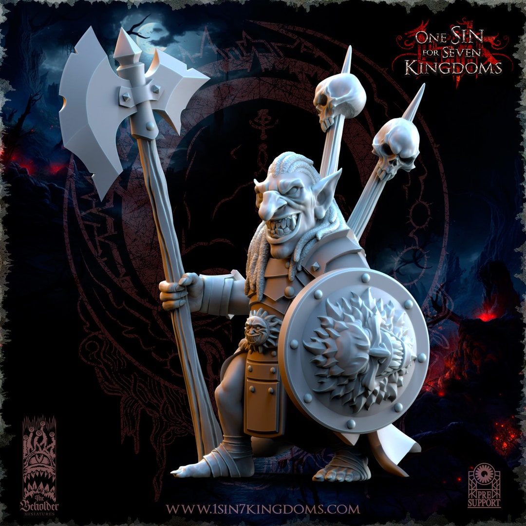Black Horde Goblin Mortus | the Beholder Miniatures | Compatible With D ...